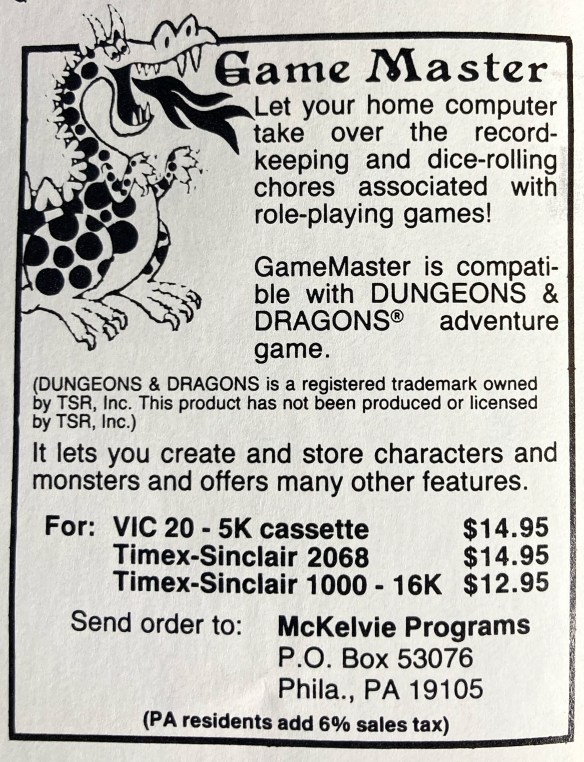 Vintage Ads From Dragon Magazine #83 | Talaraska